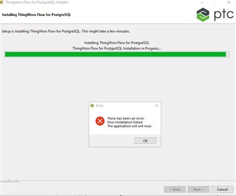 Help Needed With Thingworx Flow 934 Install Erro Ptc Community