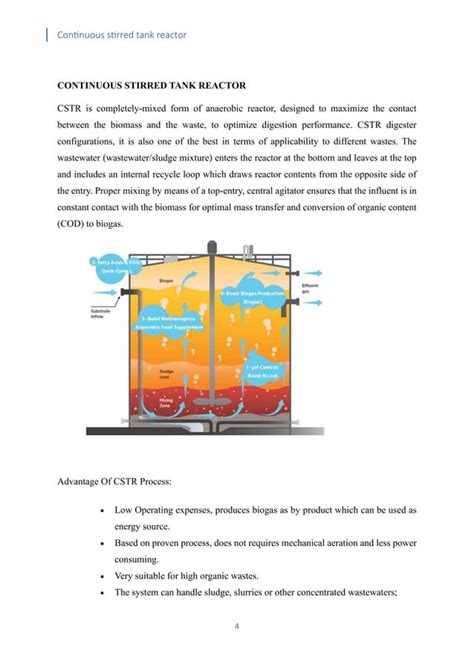 Continuous Stirred Tank Reactor Cstr Pdf
