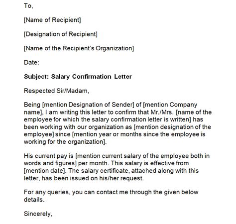 13 Sample Confirmation Letters