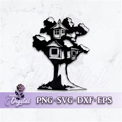 Treehouse Instant Digital Download Svg Png Dxf And Eps Etsy