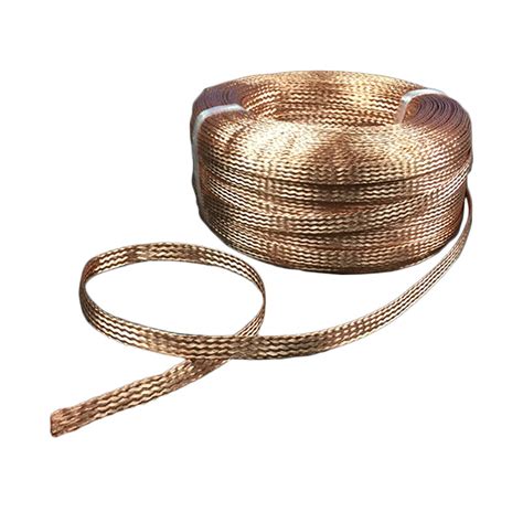Buy Mssoomm Flat Bare Copper Braid Sleeving Flexible Emi Rfi Shielding