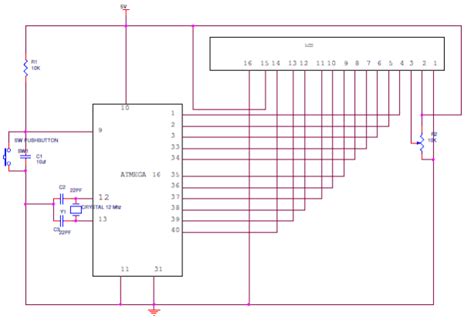 Lcd Display 16x2 Circuit