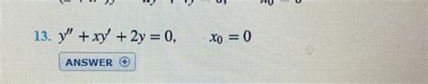 solved problems series solution method in each of problems