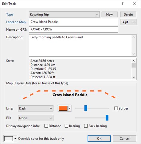 Edit Track Command Learn How Using ExpertGPS Map Software