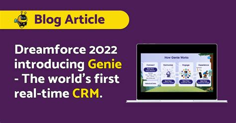 Dreamforce 2022 Introducing Salesforce Genie The Worlds First Real Time Crm Beedigital