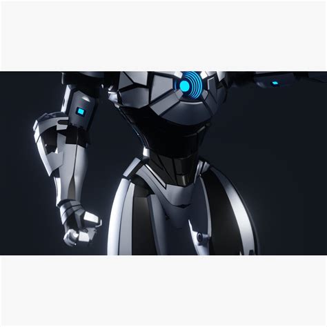 Robot Character Rig Rts01 3d модель Скачати Роботи на