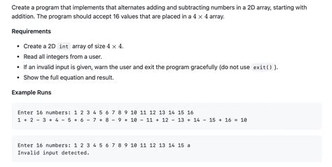 Solved Create A Program That Implements That Alternates