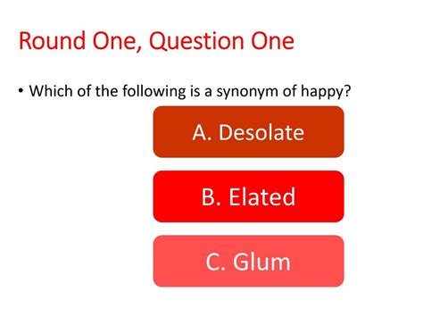 Synonyms Quizzes Variable Difficulty Teaching Resources