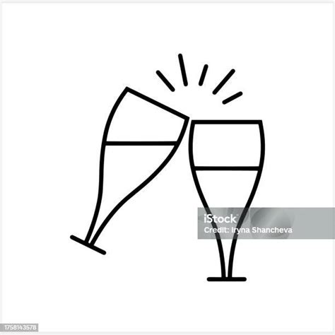 낙서 유리 토스트 아이콘이 격리되었습니다 스케치 손 Dravn 벡터 스톡 일러스트 Eps 10 건강관리와 의술에 대한 스톡 벡터 아트 및 기타 이미지 Istock