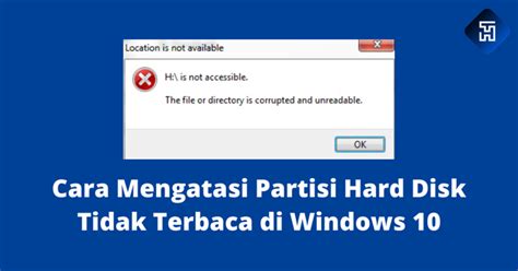 Cara Mengatasi Partisi Hard Disk Tidak Terbaca Di Windows 10