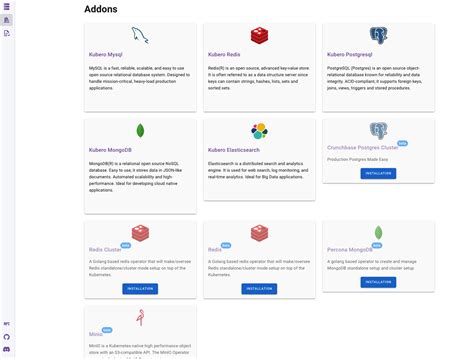 Add Simple Addons Mysql Postgresql Redis · Issue 77 · Kubero