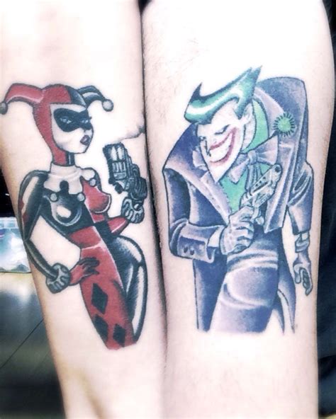 Joker And Harley Couple Tattoos