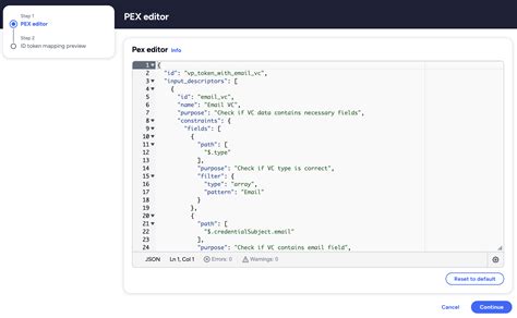 customise login using pex editor documentation