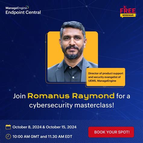 Manageengine Uems On Linkedin Cybersecurity Endpointsecurity Compliance Manageengine Webinar