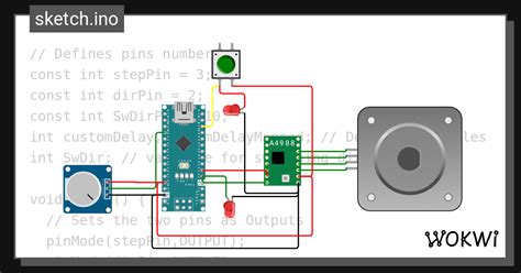 Stepper Control By Potenciometr Wokwi Esp32 Stm32 Arduino Simulator