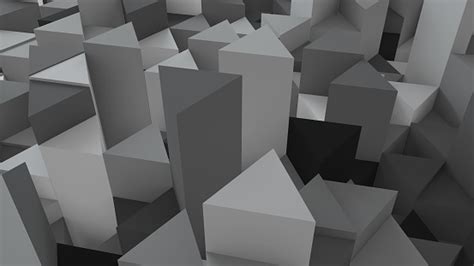 3d 렌더링 추상 배경입니다 위아래로 이동하는 지오메트리 셰이프입니다 0명에 대한 스톡 사진 및 기타 이미지 0명 3차원 형태 가능성 Istock