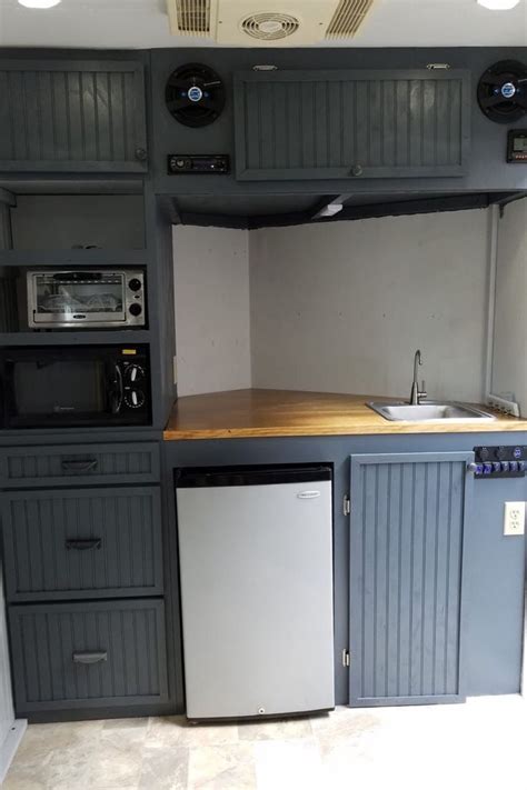 Utility Trailer Camper Conversion Kitchen Cargo Trailer Conversion