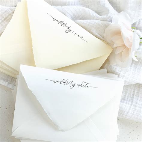 Deckled Edge Envelopes Etsy