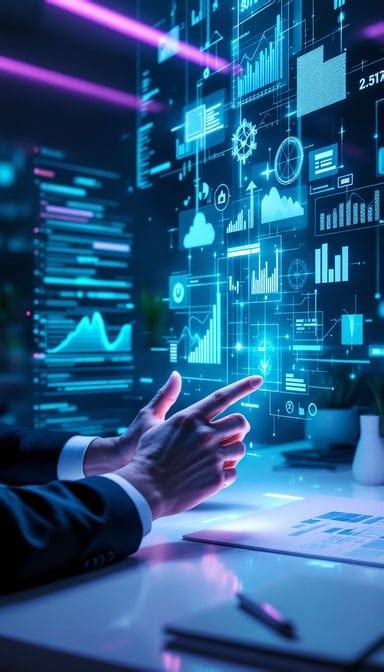 Free Future Data Interface Photo Holographic Digital Analytics