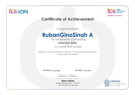 Ruban Gino Singh A On Linkedin Interviewskills Tcsion Softskills