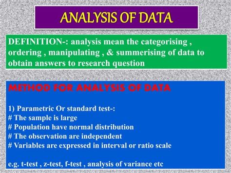 ppt on data collection processing analysis of data and report writing