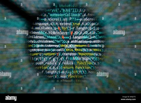 Real Java Script Code Developing Screen Programing Workflow Abstract Algorithm Concept Closeup
