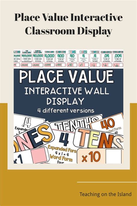 Place Value Classroom Poster Set Interactive Classroom Upper Elementary Classroom Place Values