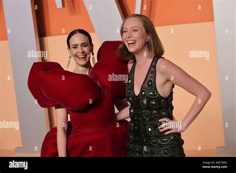 Sarah Paulson Hannah Einbinder Attend The 2025 Vanity Fair Oscar Party