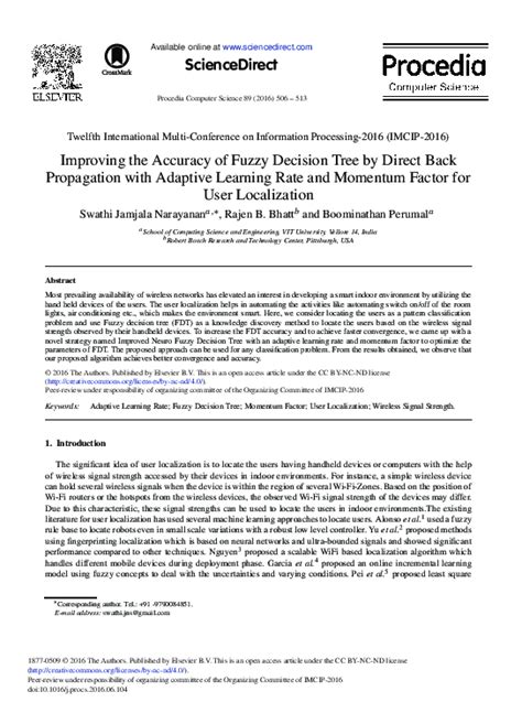 Pdf Improving The Accuracy Of Fuzzy Decision Tree By Direct Back Propagation With Adaptive