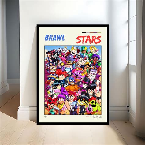 Brawl Stars Digital Poster Gaming Print Game Room Wall Decor Game