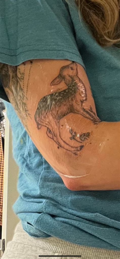 Folding Elbow Tattoo