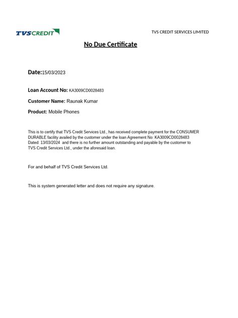 Tvs Master Noc Pdf