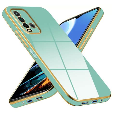 Mr Case D Chrome Back Cover Case For Redmi Power Gold Plated Frame Glossy Backside