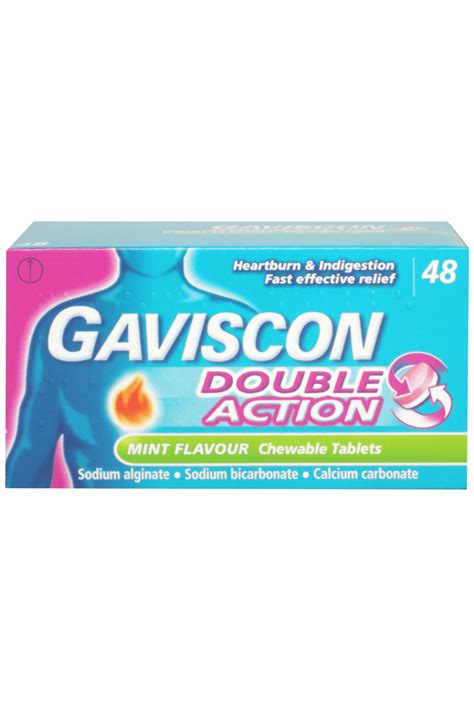 Gaviscon Double Action Mint 48 Tablets
