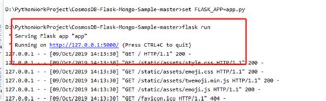 Flask App Using Azure Cosmos Db For Mongodb Api Connection Error Stack Overflow