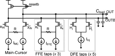 Conceptual Schematic Of Merged FFE And DFE Current Integrating Summer Download Scientific Diagram