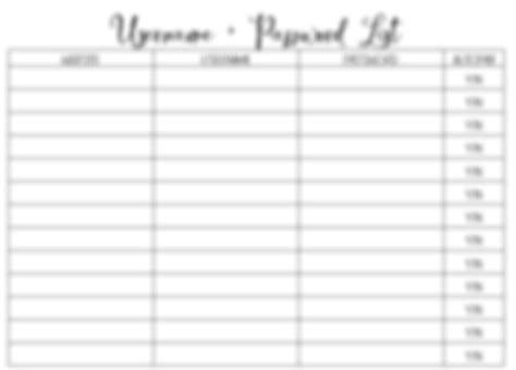 Organize Your Bills Template Printable Template Etsy