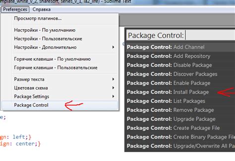 sublime text — плагины их установка и настройка