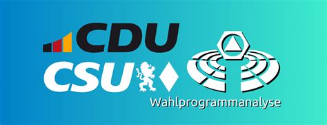 “politikwechsel Für Deutschland” Das Wahlprogramm Der Cdu Csu Funklust