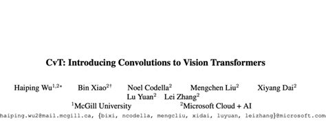 Cvt：微软提出结合cnn的vit架构 2021 Arxiv 知乎