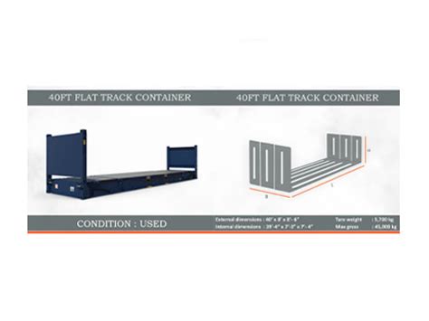 40ft Flat Track Container Container Hub Trading