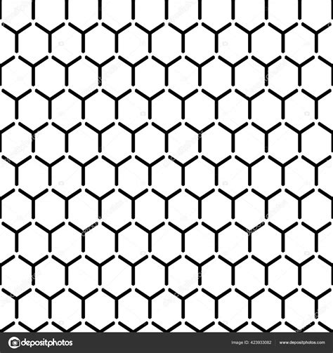 Repeated White Interlocking Regular Hexagons Tessellation Background Seamless Surface Pattern