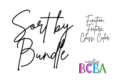 Sort Function Feature Class Color Bundle By Everything Bcba