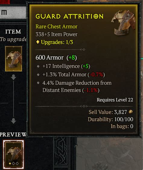 So Upgrading Armour Lowers The Values Now Rdiablo4