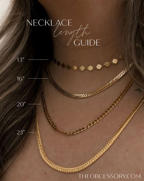 Necklace Length Guide Necklace Lengths Necklace Length Chart