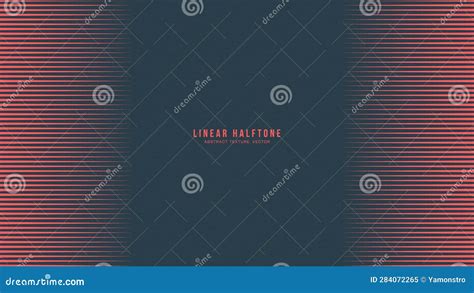 Linear Half Tone Pattern Vector Vertical Border Red Black Abstract Background Stock Vector