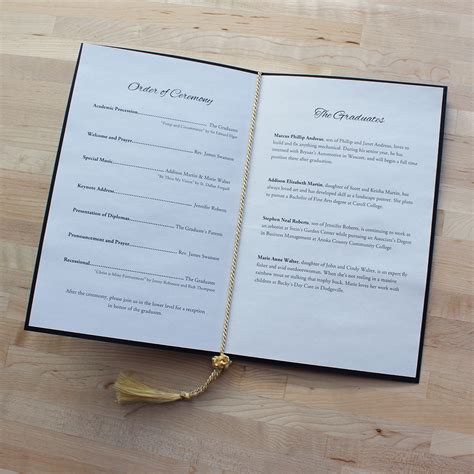 College Graduation Program Cover