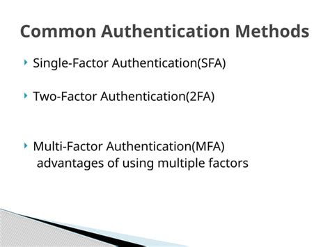 User Authentication In Information Securitypptx