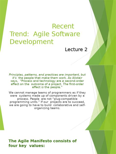 Lec2 Agile Software Development Pdf Scrum Software Development