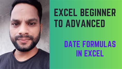 Date Formulas In Excel Lesson 20 Date Function In Excel Excel Date Formula Excel Date